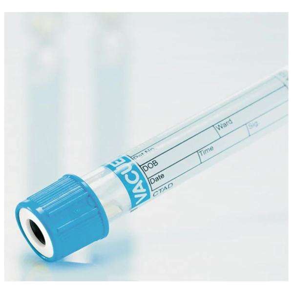 Tube Venous Blood Collection Vacuette 1.8mL 13x75 Plstc Sod Cit Blu/Wh ...