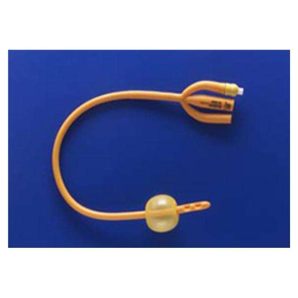 Catheter Foley Gold 18Fr 5cc Straight Tip Silicone Coated 3-Way 10/Bx ...
