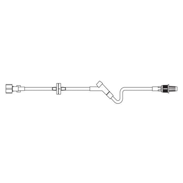 IV Extension Set 13" Interlink Injection Site Male Luer Lock Adapter 4 ...