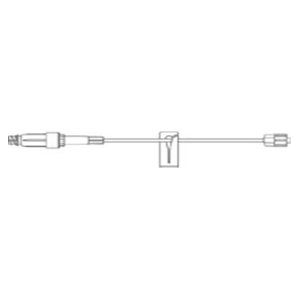IV Extension Set SafeDAY Needleless 8" Fixed Male Luer Lock Connector ...